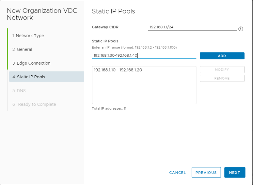 vCloud, Create Routed Network – Jasons Blog