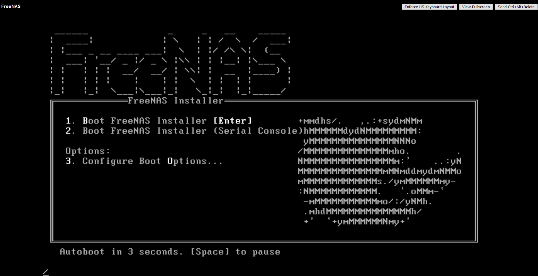 FreeNAS, Install from CD – Jasons Blog