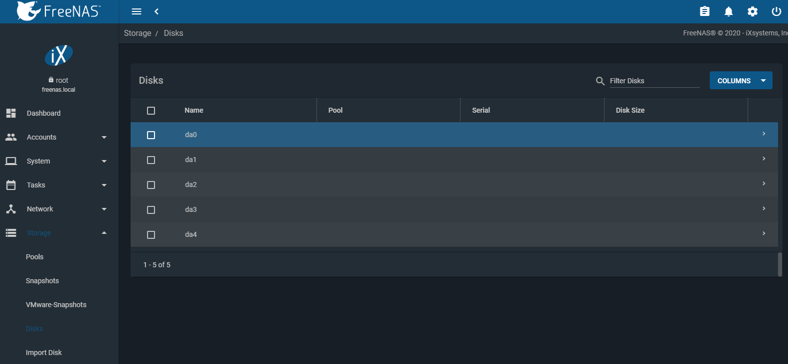 FreeNAS, Disks and zPools – Jasons Blog