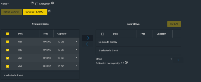 FreeNAS, Disks and zPools – Jasons Blog