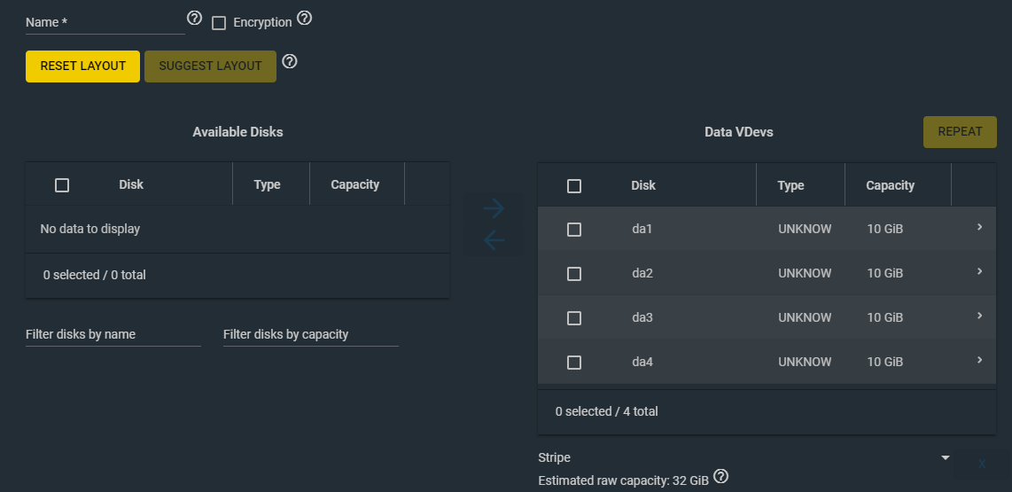 FreeNAS, Disks and zPools – Jasons Blog